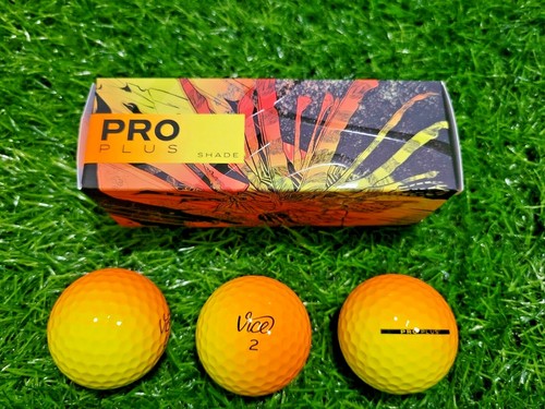 Vice Golf Pro Plus SHADE ORANGE & YELLOW Balls New Sleeve - 3 Balls ...