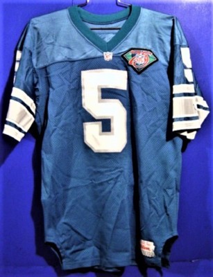 DETROIT LIONS HONOLULU BLUE MESH MIKE RILEY #5 NFL Wilson Size 46 ...