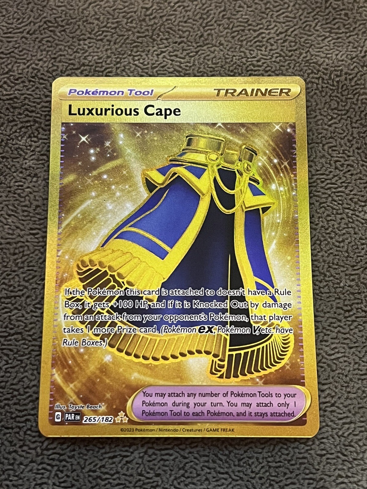 Pokémon TCG Luxurious Cape Paradox Rift 265/182 Holo Secret Rare | eBay