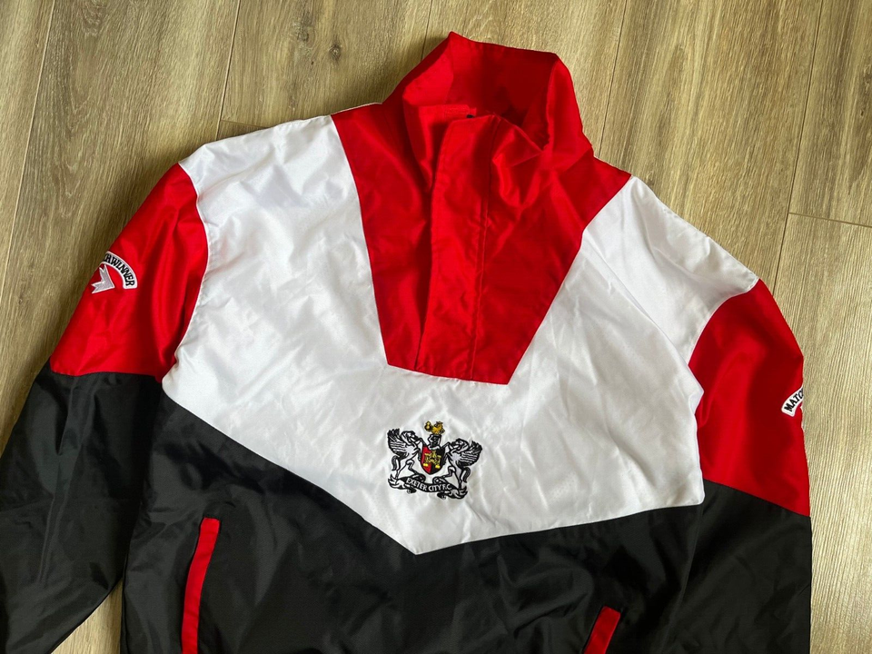 Exeter City Football Jacket MatchWinner Retro Soccer England size M | eBay