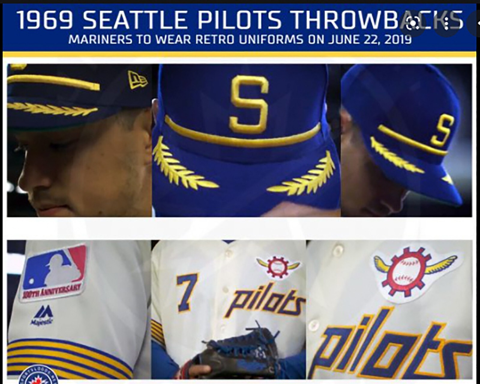 1969 Seattle Pilots Baseball Ice Cream Helmet Stadium Sundae *DIECUT ...