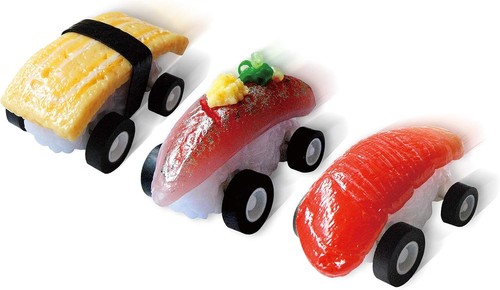 Sushi Boon Set of 3 Egg Horse Mackerel Medium Toro Food Sample ...