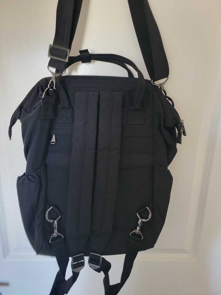 Lug Life Via Convertible Backpack Tote Watercolor Black Crossbody Bag ...