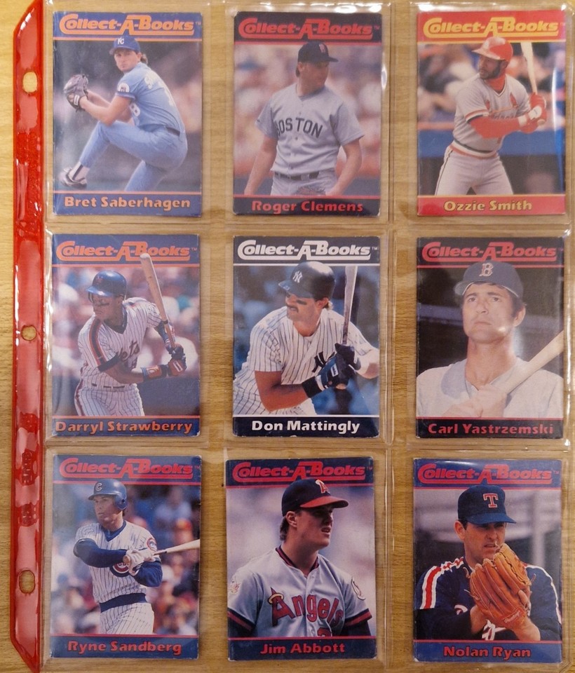 Top Rar 27x MLB 1990 Baseball Collect A Books uam. Nolan Ryan, Kirby ...