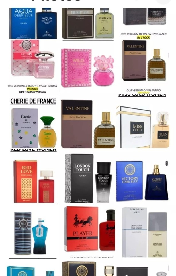 Wholesale Mixed Lot of Impression Perfumes Lot 20 Pieces Men/ Women 3.4 ...