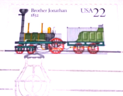 Locomotives - Brother Jonathan - 1987 22kt Gold Replica Stamps - SEE ...