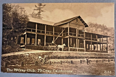 Vintage 1914 THE McCRAY CLUB, California Postcard Edward Mitchell | eBay