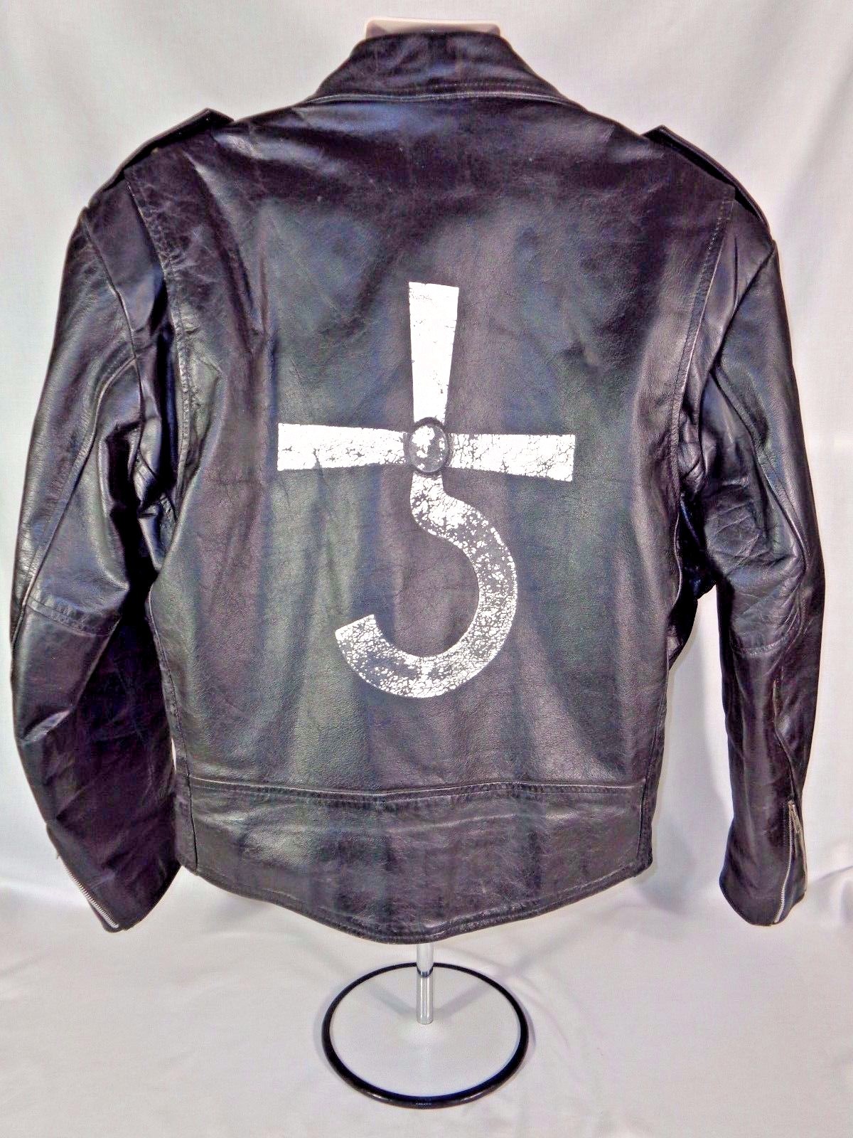 Wilsons Men's Jacket Leather Motorcycle Biker Rocker … - Gem