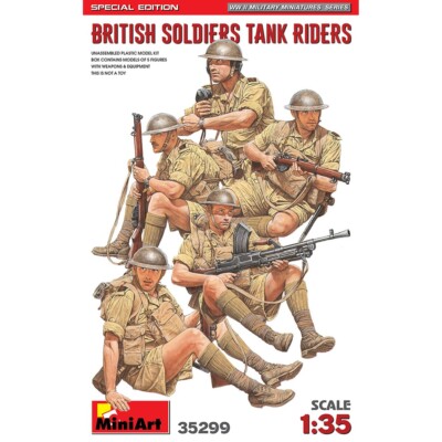 Miniart #35299 1/35 British Soldiers Tank Rider Special Edition | eBay