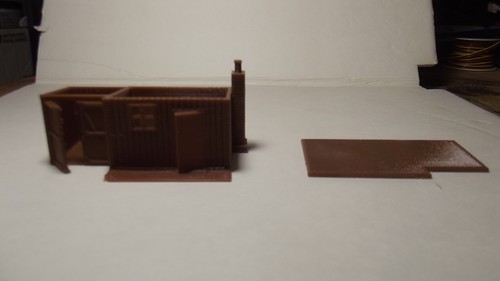 N Scale small trackside shack with storage area. 3D printed TA22 | eBay
