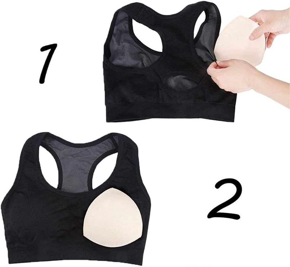 Womens Removable Cup Bra Replacement Inserts Liner Pads 3 Pairs Set | eBay