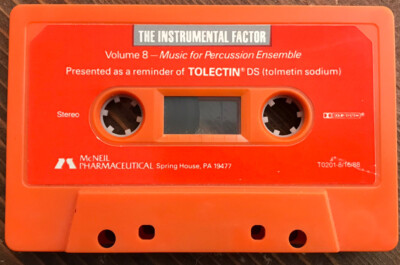 Tolectin DS McNeil Pharmaceutical The Instrumental Factor Cassette Tape ...