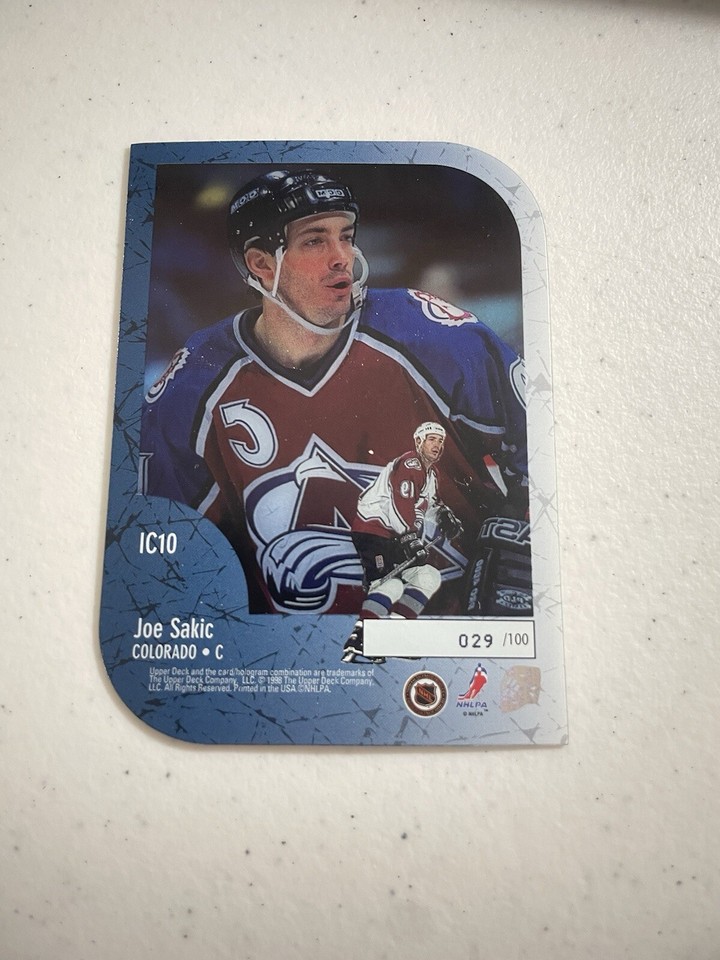 1997-98 Upper Deck Ice Ice Champions Joe Sakic #IC10 HOF Gold /100 | eBay