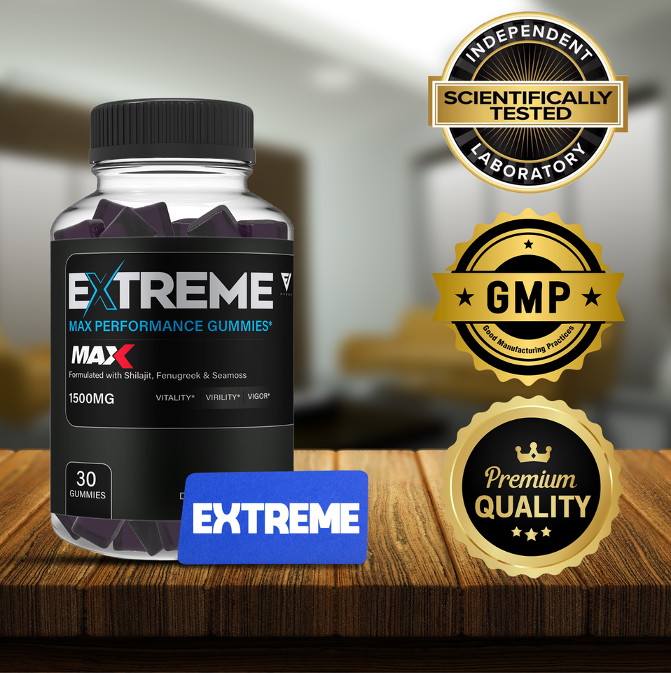 Extreme Max Performance Gummies ExtremeMax Supplement (1 Month Supply ...