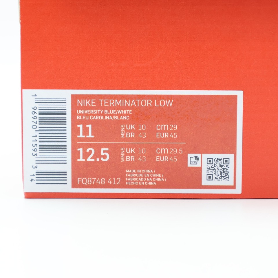 FQ8748-412 Nike Terminator Low University Blue White UNC (Men's) | eBay