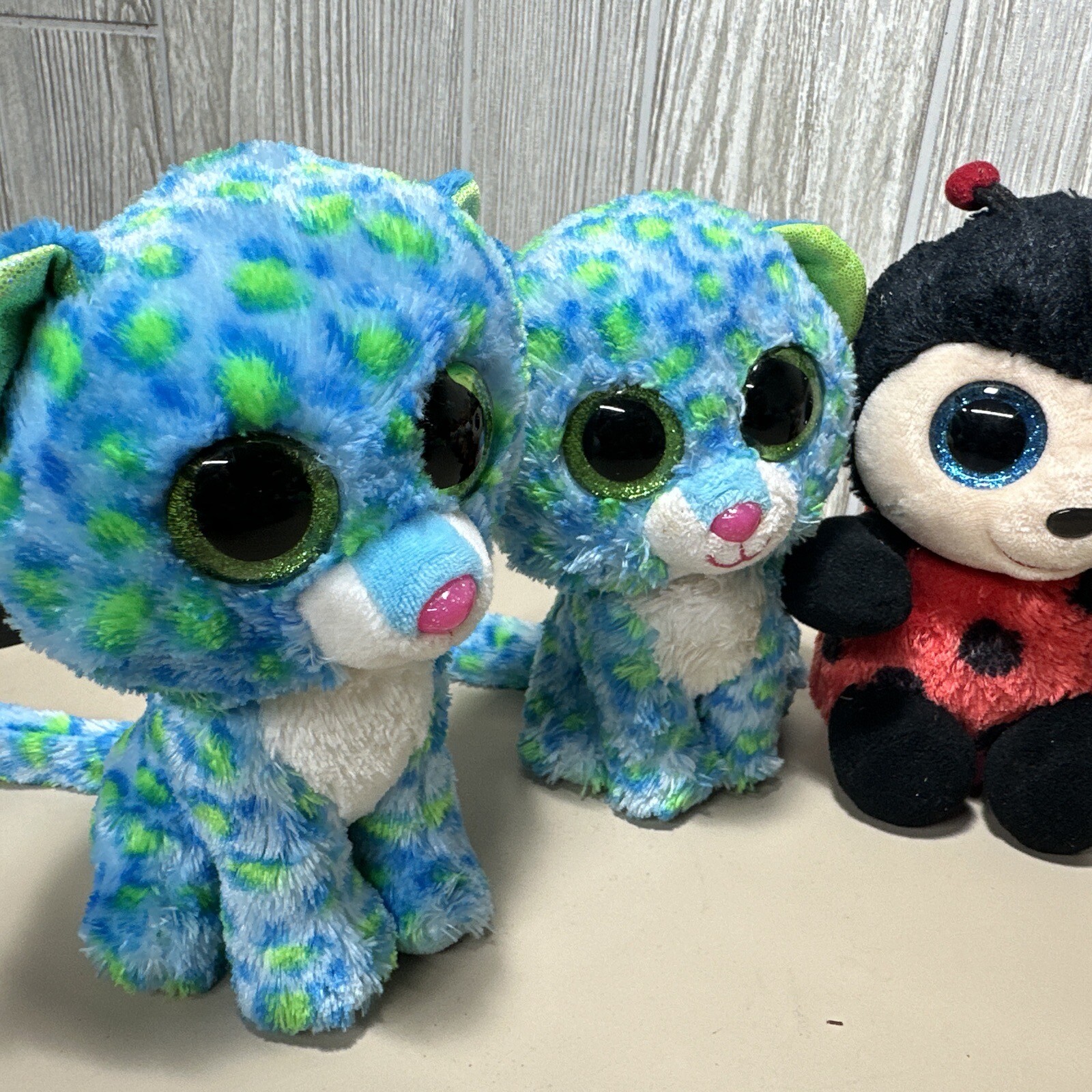 Slick TY Beanie Boos Lot Of 6 plush Fox sparkle eyes NO TAGS | eBay