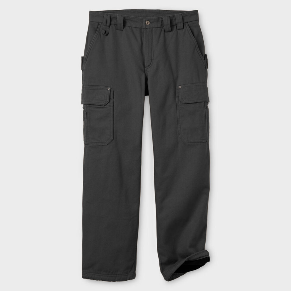 Men's Relaxed Fit Fleece-Lined Fire Hose Work Pants for Cold Weather | eBay
