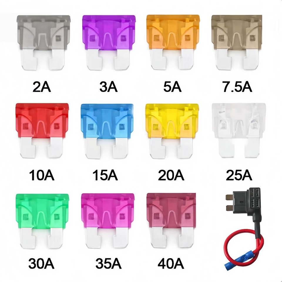 ALL Add-a-Circuit Fuse Adapter Standard Mini Micro 2 APPS AT Top Blade ...