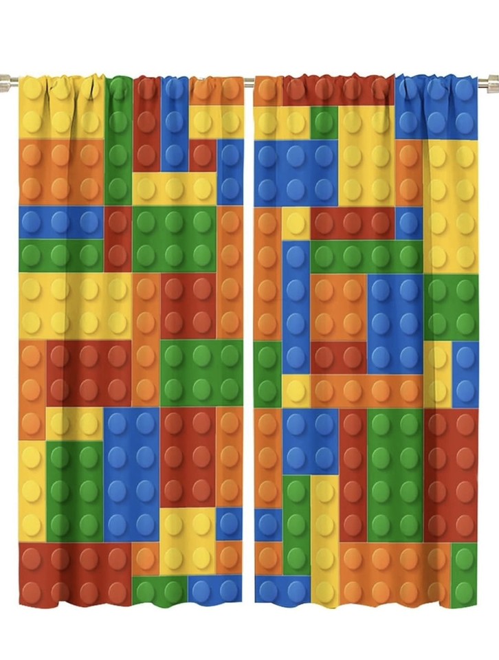 Building Blocks Toy Curtains, Lego curtains 42x45 set | eBay