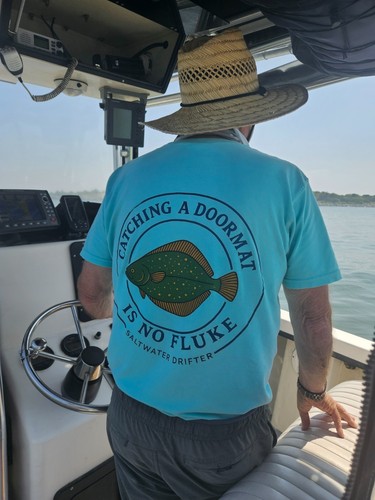 Saltwater Drifter t-shirt Fluke Fishing Jersey Long Island Carolinas ...