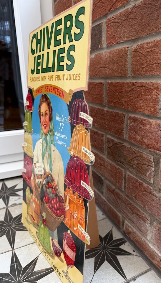 Vintage Chivers Jellies Showcard. 1930s. Immaculate | eBay UK