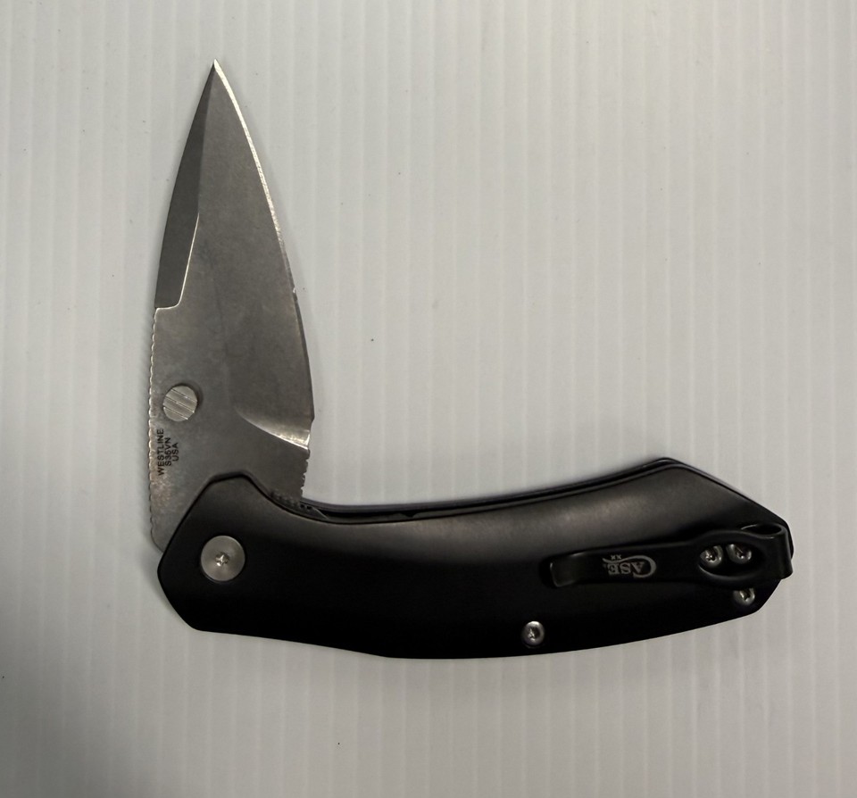 CASE XX 36550 WESTLINE ASSISTED OPEN FOLDING KNIFE BLACK ANODIZED ...