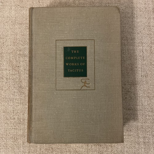 The Complete Works Of Tacitus 1942 Hardcover Modern Library | eBay