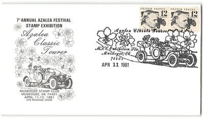 7th Annual Azalea Festival & Stamp Exhibition, Muskogee OK, 1981 | eBay