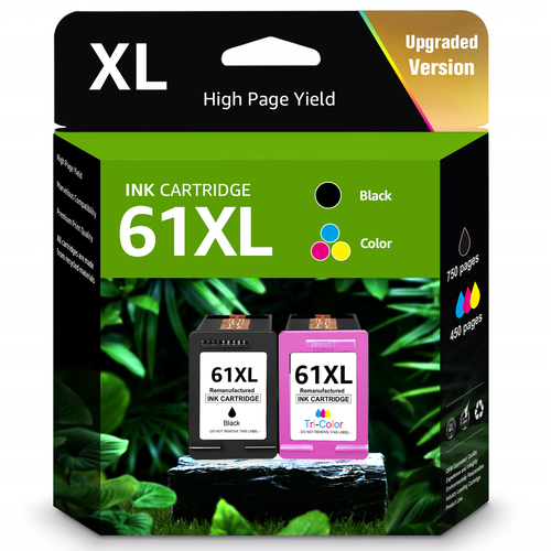 61XL Ink Cartridge compatible with HP 61XL Deskjet 1051 1055 1056 1512 ...