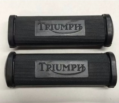 TRIUMPH FOOT PEG RUBBERS PASSENGER ALL MODELS 650 50-70 500 47-73 T120 ...