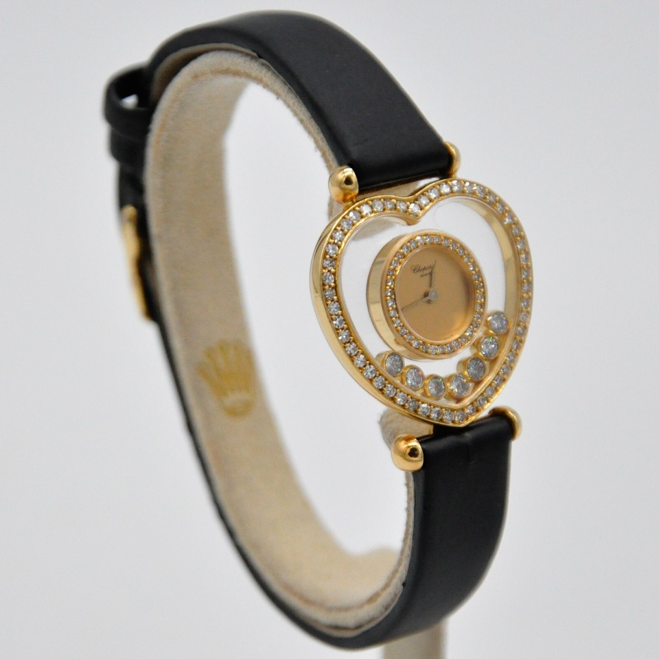 Chopard Happy Diamonds Heart 18k Yellow Gold Happy Diamonds Quartz 20/4516 | eBay