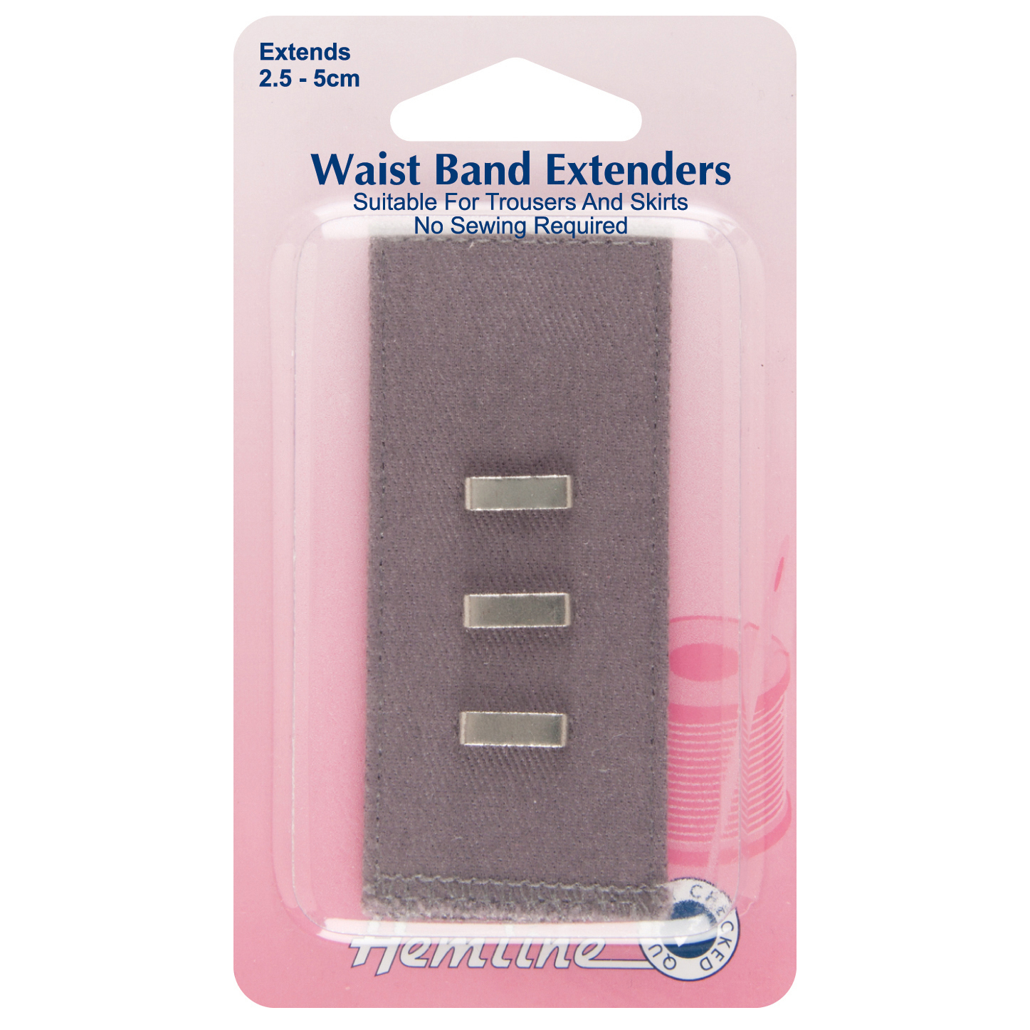 Hemline Cotton Easy Hook & Loop Waistband Extender Expander Trouser ...