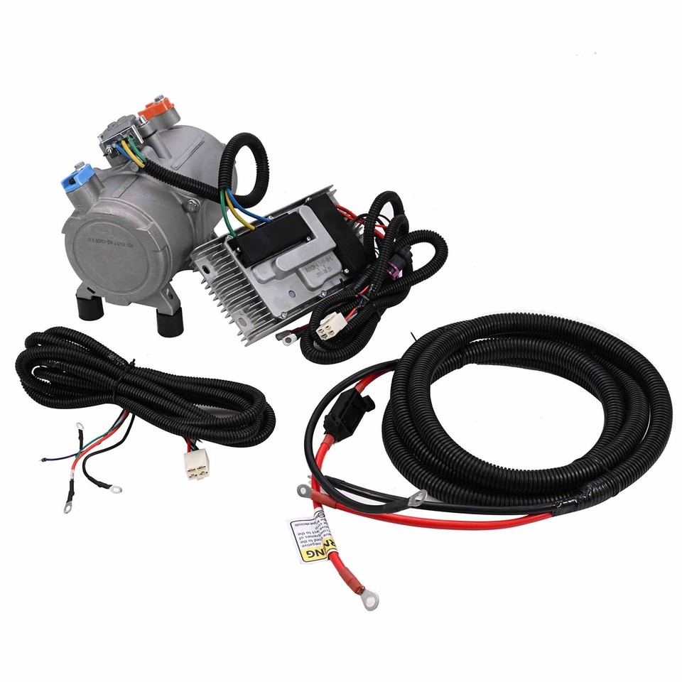 12 Volt A/C Kit Electric Compressor Set for Auto Air Conditioning Car ...