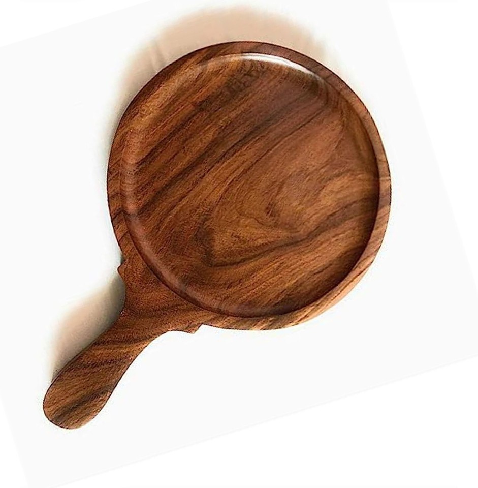 Wooden Pizza Pan Platte Serving Tray of Kitchen 8 inches | eBay