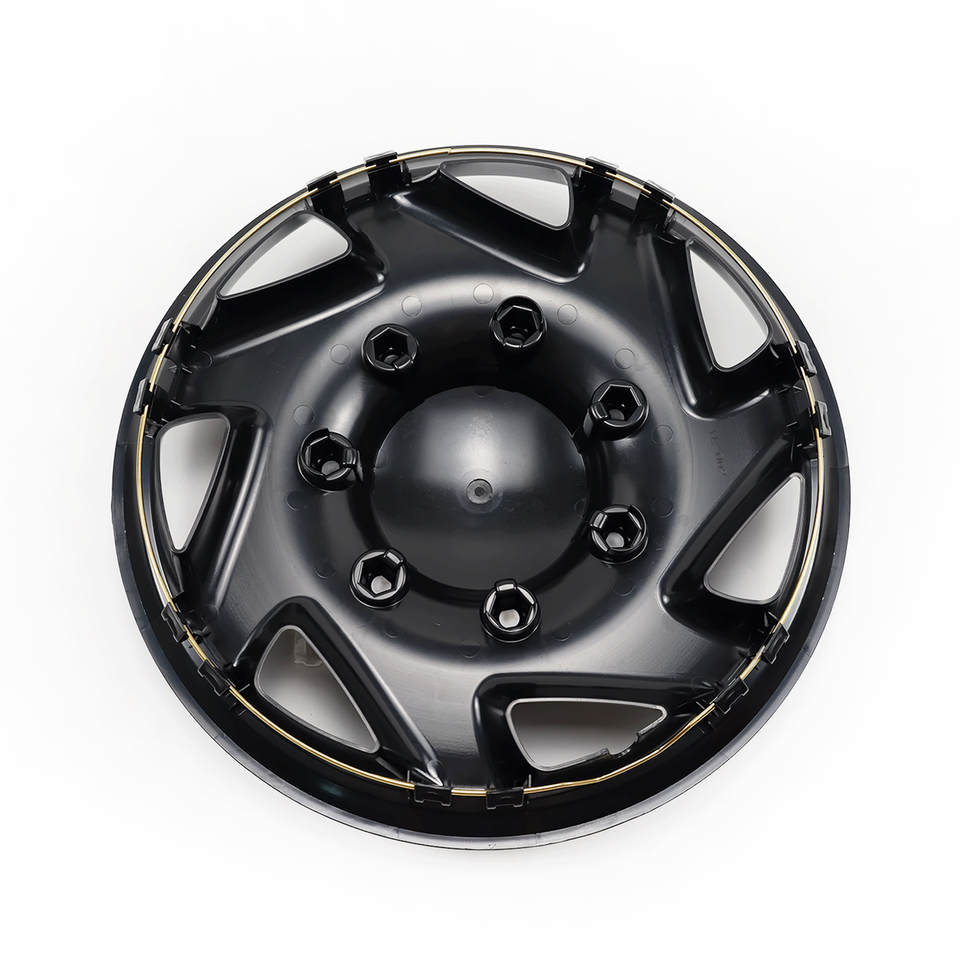 For Ford E350 E450 Econoline Van 1997-2023 16" BLK 4Pcs Full Wheel ...