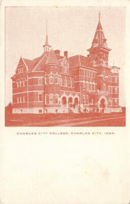 CHARLES CITY COLLEGE Charles City, Iowa c1900s Vintage Postcard | eBay