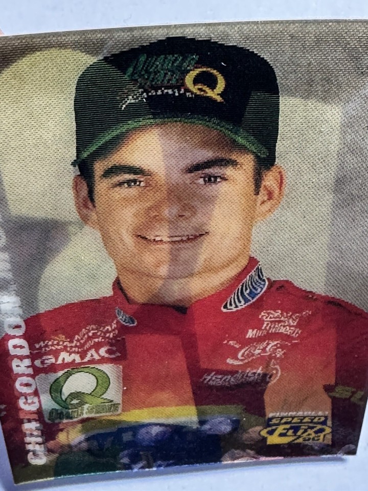 HOF'er JEFF GORDON 1996 Pinnacle Speed Flix CHAMPION IN MOTION Racing ...
