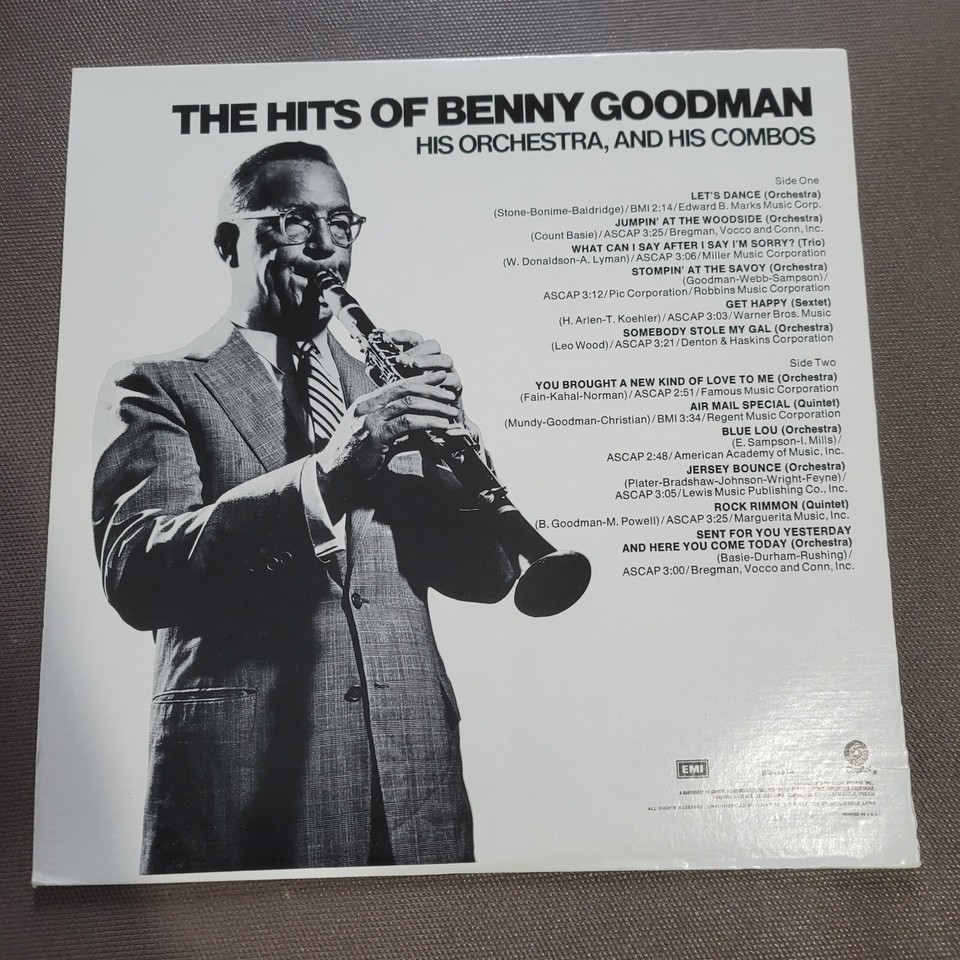 The Hits of Benny Goodman VINYL LP ALBUM CAPITOL RECORDS | eBay