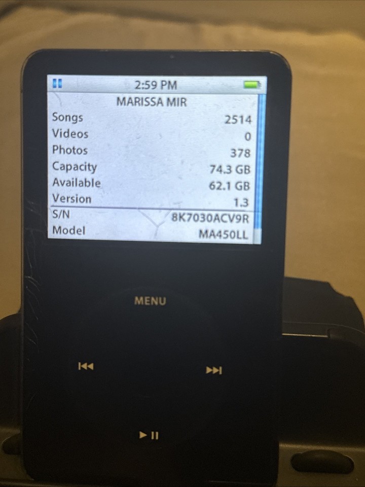 Apple iPod Classic 5th Gen 80gb Black A1136 (WORKS/READ DESCRIPTION) | eBay