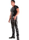 Honour Male PVC Straight Cut Jeans in Classic Black | eBay UK