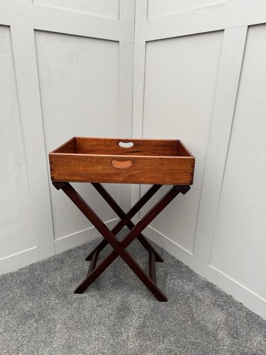 Antique Victorian Mahogany Butlers Tray Breakfast Serving Tray Folding ...