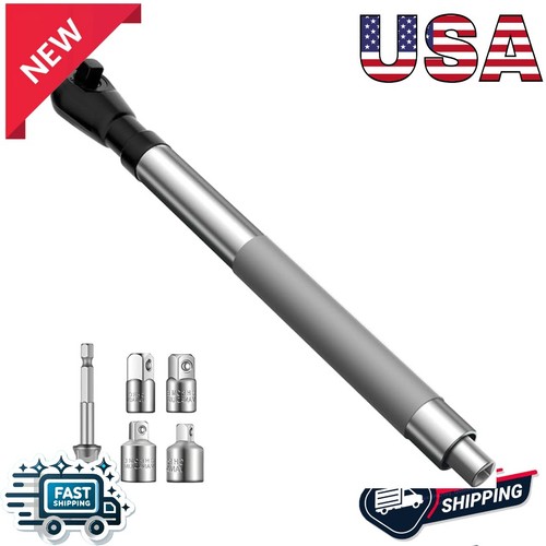 1/2" Offset Extension Wrench Impact Ratchet Extender for Electric Drill ...