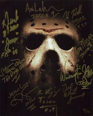 Jason Voorhees & Dash Hodder Signed 8x10 Autographed Friday the 13th ...