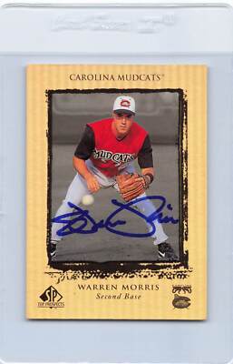 1999 SP #92 Warren Morris Mudcats Signed Auto *H4976 | eBay