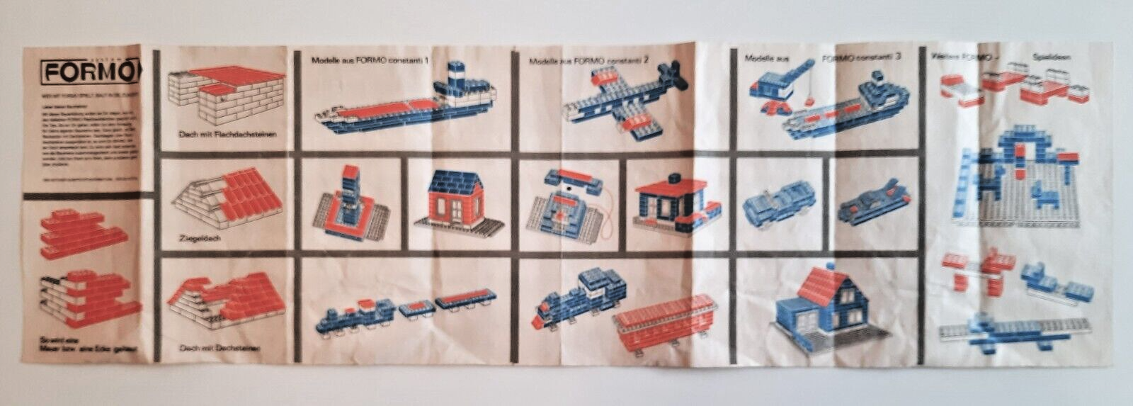VEB Gotha Formo Constanti Bauanleitung, Baukasten System, Bausteine ...