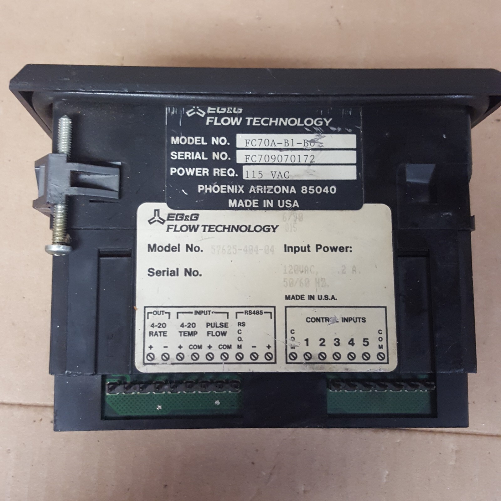 EG&G Flow Technology FC70A-B1-B0 Digital Flow Meter Batch Controller ...