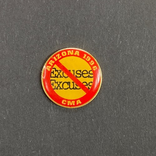 Arizona CMA Christian Motorcyclists Assoc. No Excuses 1996 Lapel Pin ...