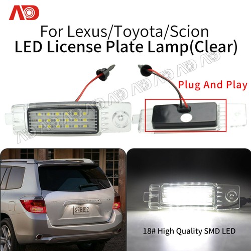 LED Number License Plate Lamp Light For Lexus RX300 Harrier Highlander ...
