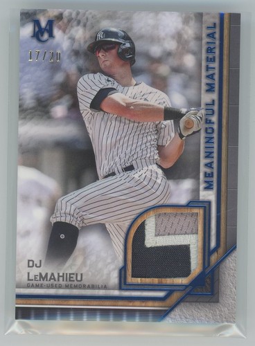 DJ LeMahieu 2023 Topps Museum Collection 3 Color Patch 17/20 Yankees ...
