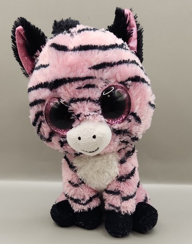 Ty Beanie Boo's 6" Zoey the Pink Zebra Plush | eBay